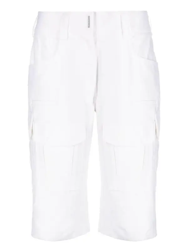 Givenchy Cargo Bermuda Shorts - White