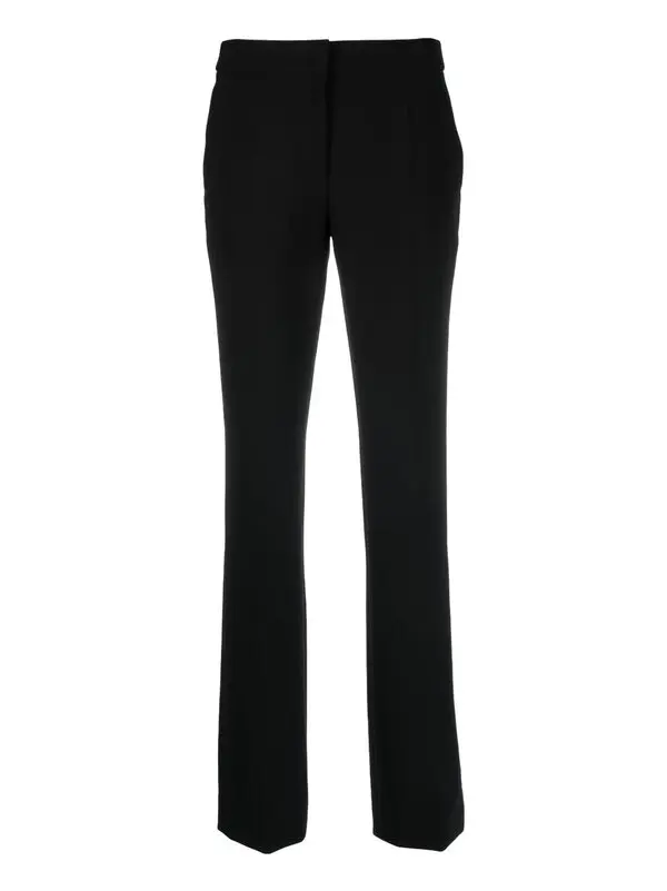 Moschino Mid-rise Slim-fit Trousers - Black