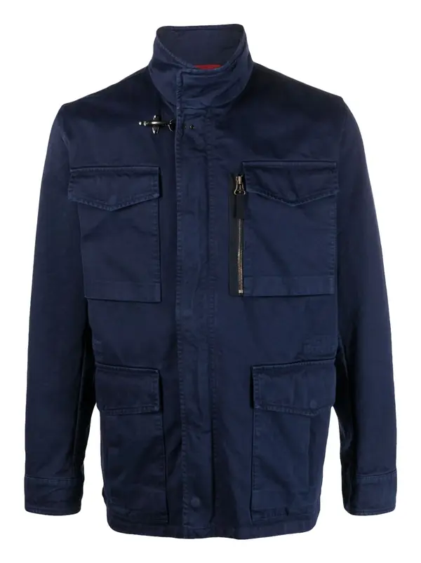 FAY Multiple-pocket Field Jacket - Blue