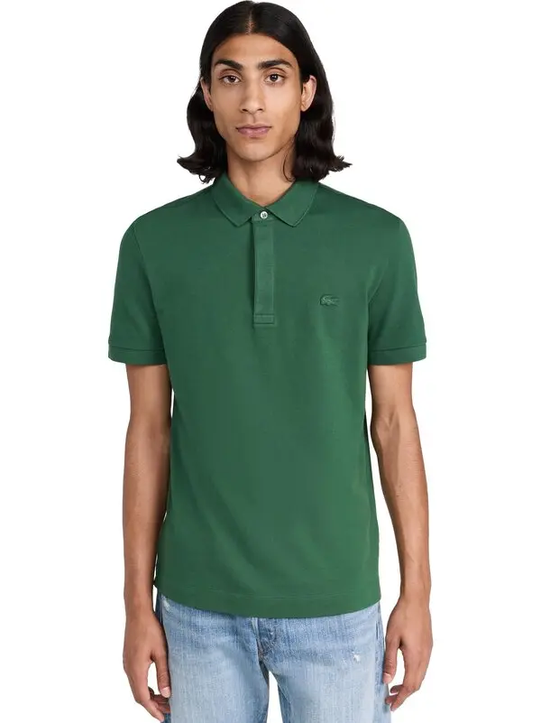 Lacoste Stretch Cotton Paris Polo - Green