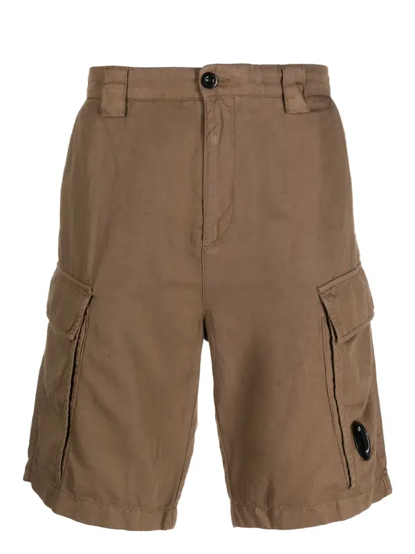 C.P. COMPANY Knee-length Cargo Shorts - Brown