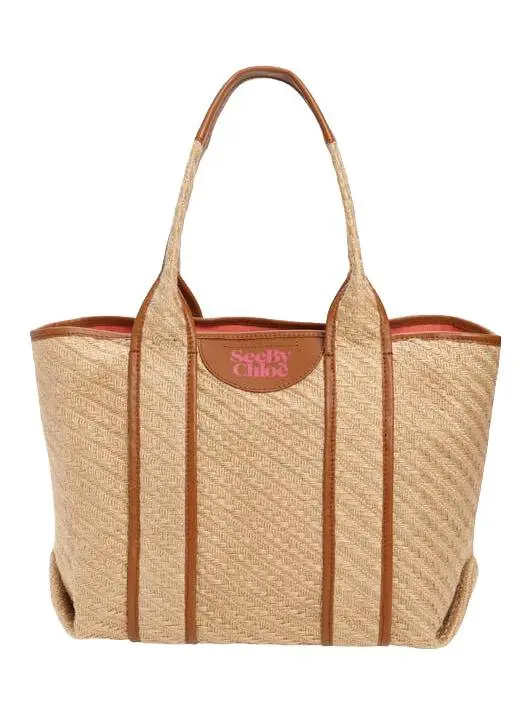 See By Chloé Laetizia Jute Tote - Caramello 242