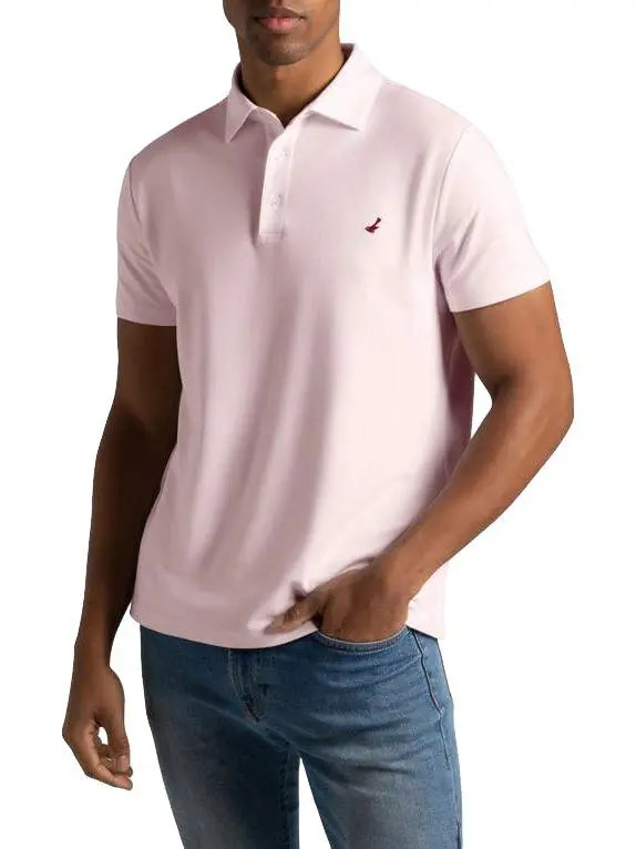 HYPERNATURAL El Capitán Classic Fit Supima® Cotton Blend Piqué Golf Polo - Pink
