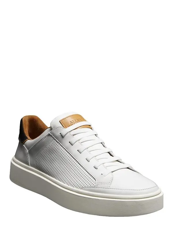 Allen Edmonds Oliver Stretch Lace Up Sneakers - White