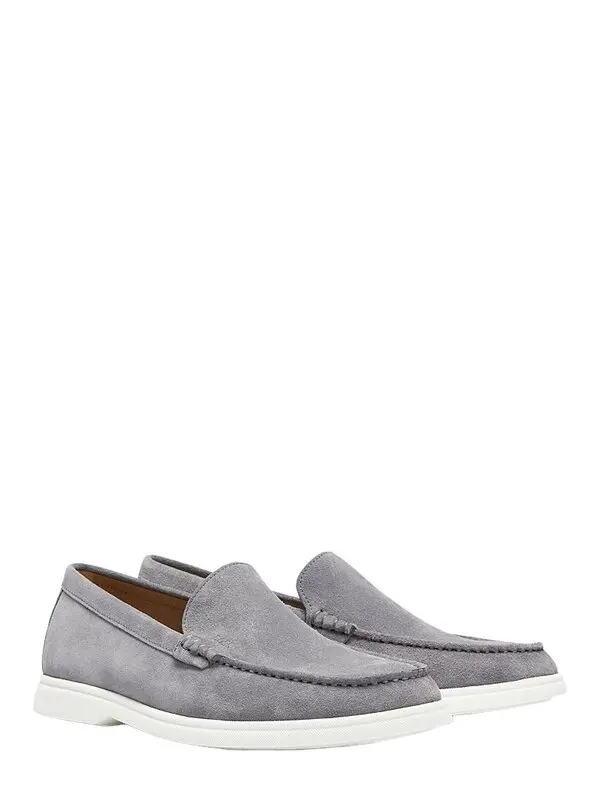 BOSS Sienne Slip-on Moc Toe Loafers - Dark Grey