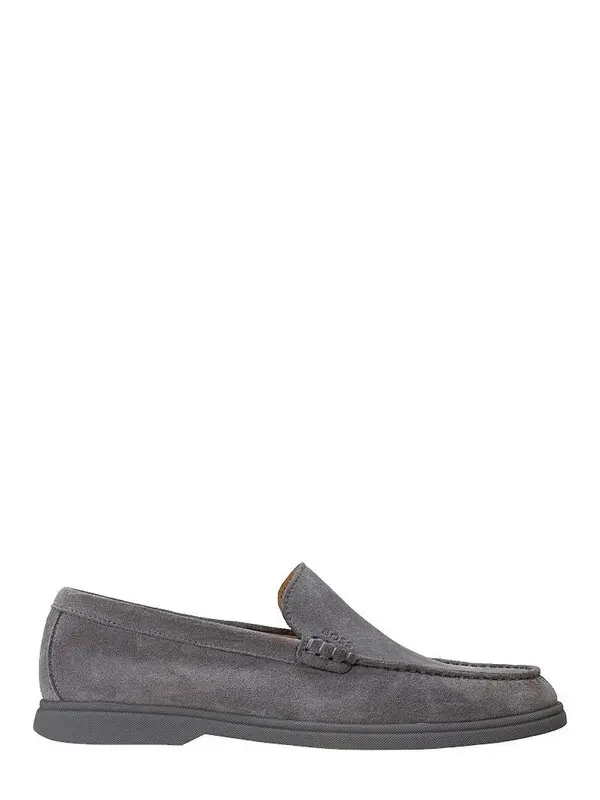 BOSS Sienne Moc Toe Loafers - Medium Grey Tonal