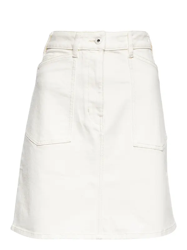 Kenzo Mini Denim Skirt - White