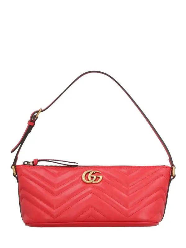 Gucci Gg Marmont Small Shoulder Bag - Red