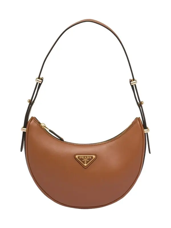 Prada Nappa Leather Shoulder Bag - Brown