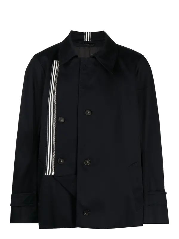 MARINA YEE Asymmetric Cotton Jacket - Black