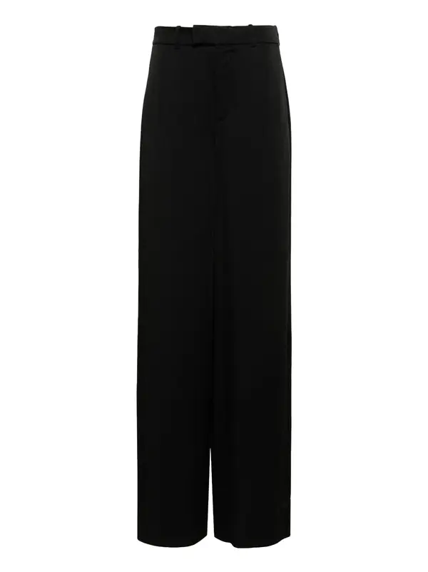 Saint Laurent Satin Trousers - Black