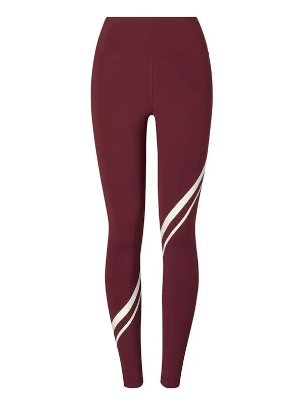 Tory Burch Sculpt Compression Diagonal Chevron Legging - Winetasting