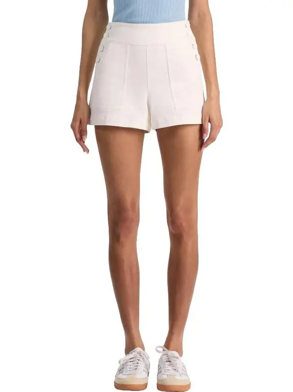 Alice + Olivia Donald Denim Short - White