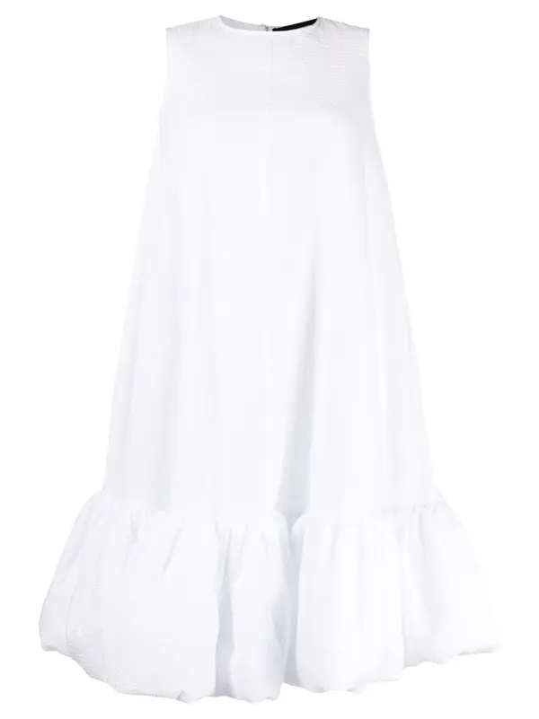 MELITTA BAUMEISTER Puffball Hem Sleeveless Dress - White