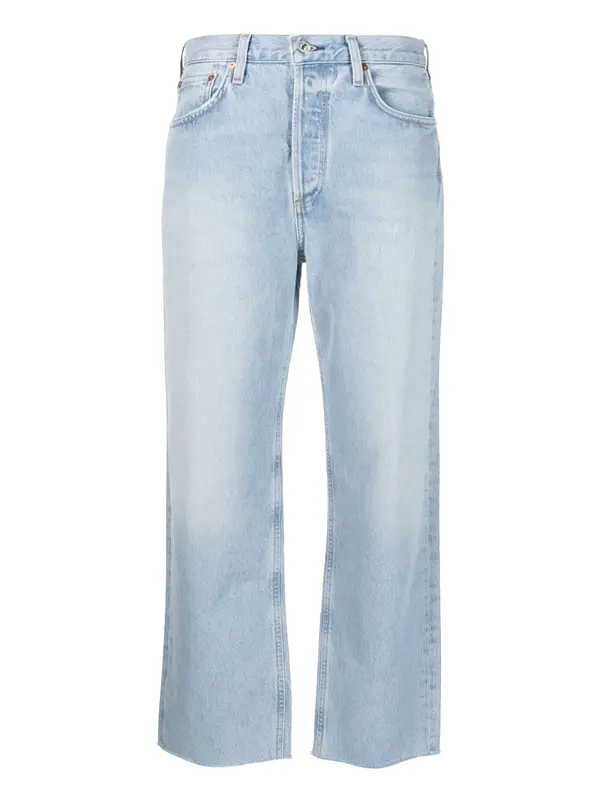 Citizens Of Humanity Raw-cut Hem Straight-leg Jeans - Blue