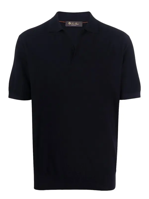 Loro Piana Basic Short-sleeved Polo Shirt - Blue
