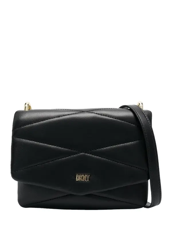 Dkny Quilted Leather Crossbody Bag - Black