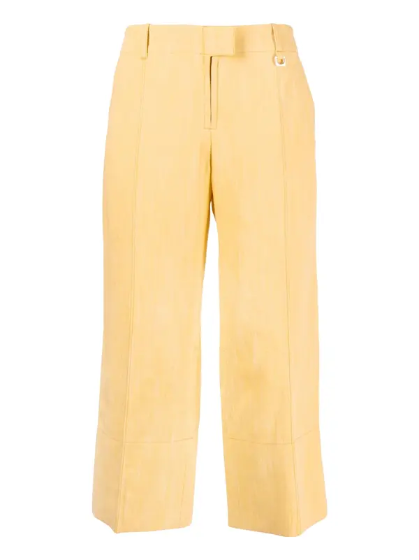 Jacquemus Le Pantalon Areia Linen Trousers - Yellow