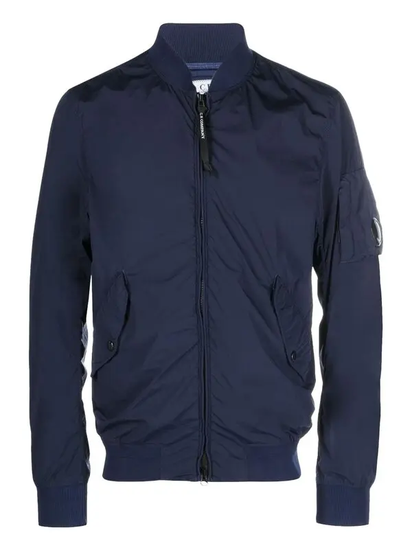 C.P. COMPANY Zip-up Bomber Jacket - Blue