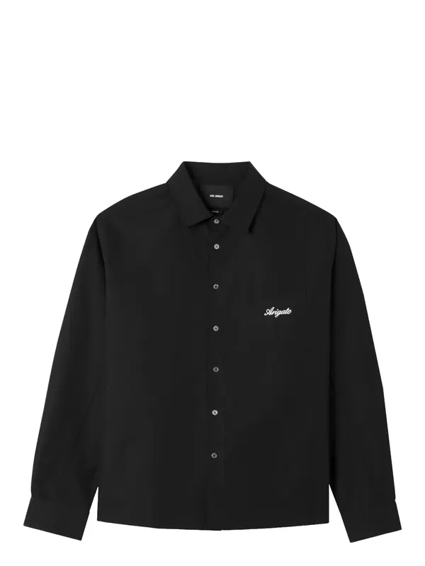 Axel Arigato Flow Logo-print Overshirt - Black