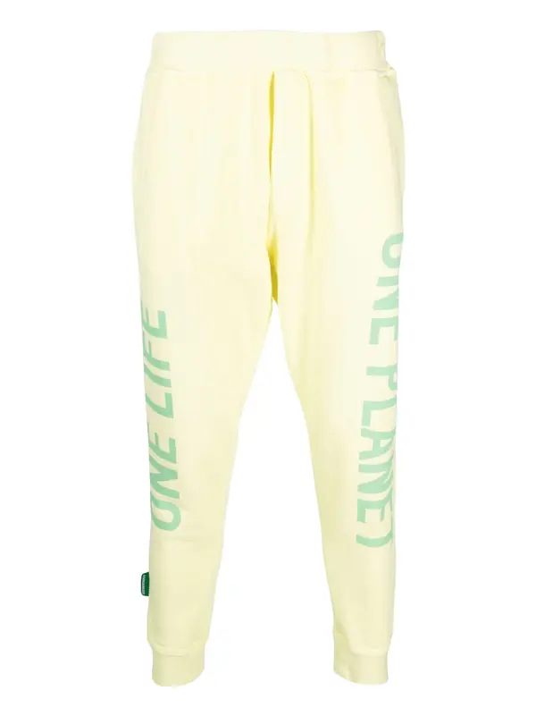 Dsquared2 Logo-print Cotton Track Pants - Yellow