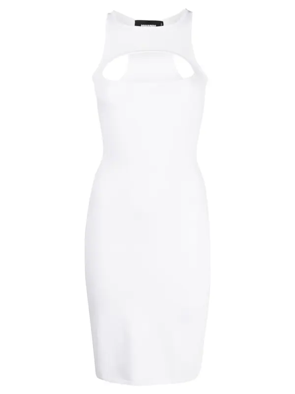 Dsquared2 Cut-out Knit Dress - White