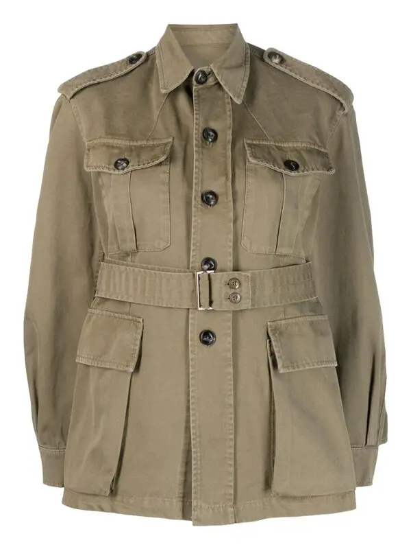 FORTELA Madison Cotton Military Jacket - Green