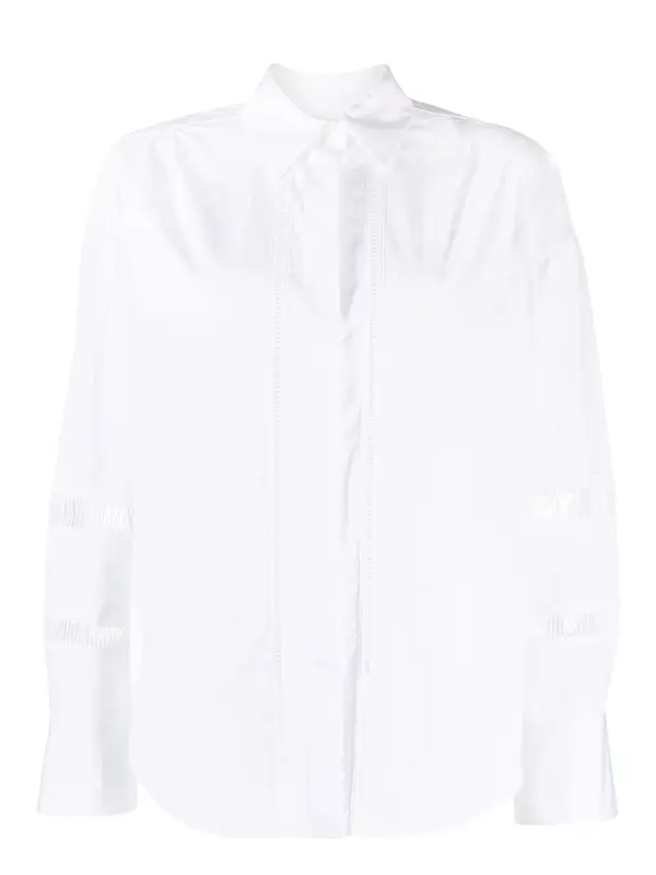Lorena Antoniazzi Long-sleeved Cotton Shirt - White