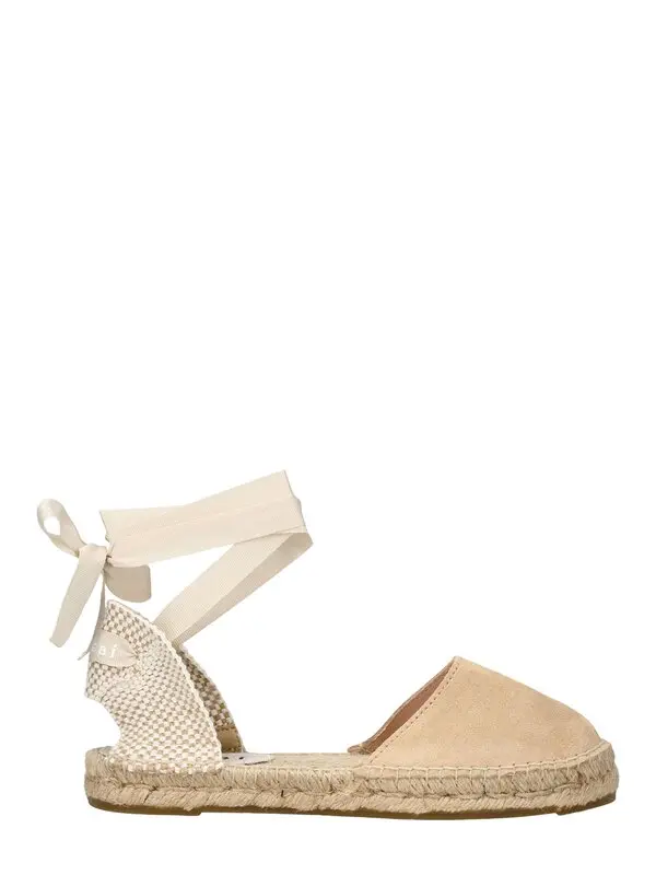 Manebí Suede Hamptons Espadrilles - Beige