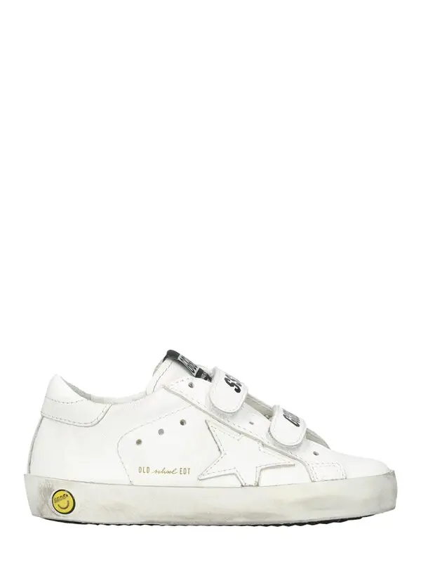 GOLDEN GOOSE Leather Old School Sneakers - White