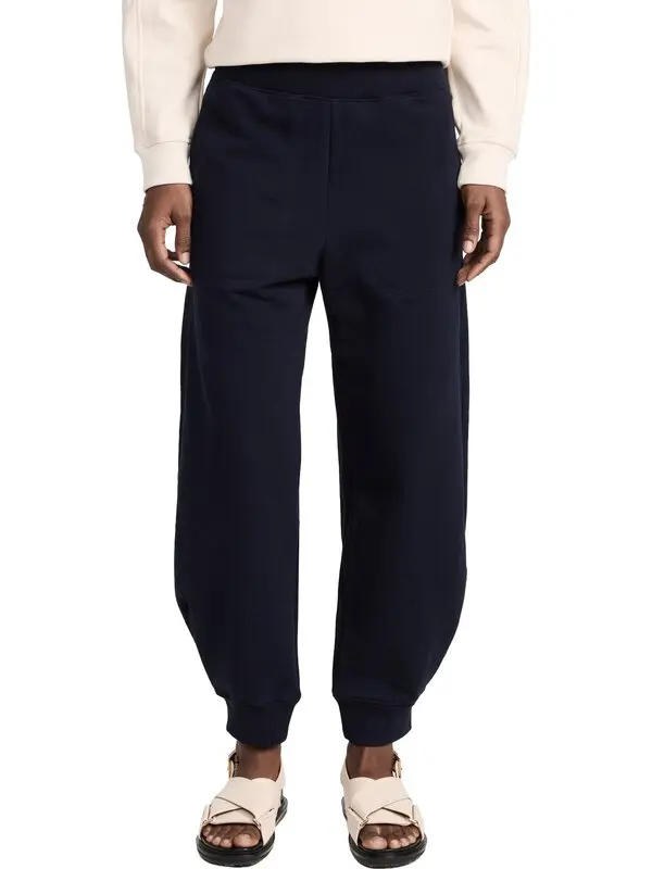 Tibi Calder Long Length Sweatpants - Navy