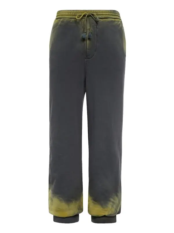Loewe Anagram Cotton Jersey Sweatpants - Grey