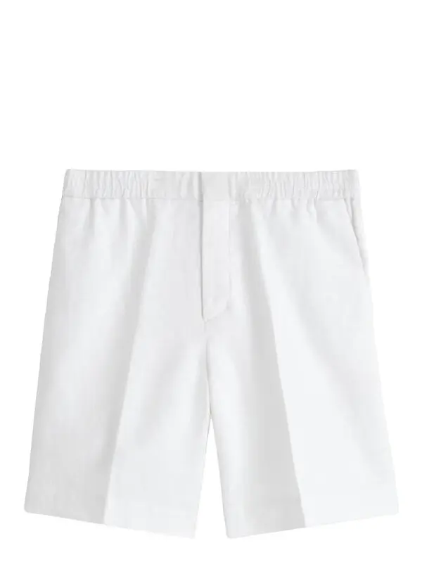 Cos Elasticated Linen Shorts - White