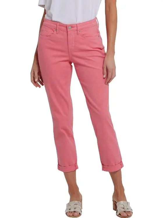 NYDJ Margot Girlfriend Jeans - Pink Punch