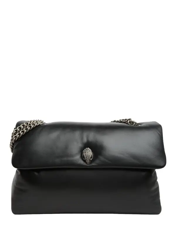 Kurt Geiger Kew Leather Crossbody Bag - Black