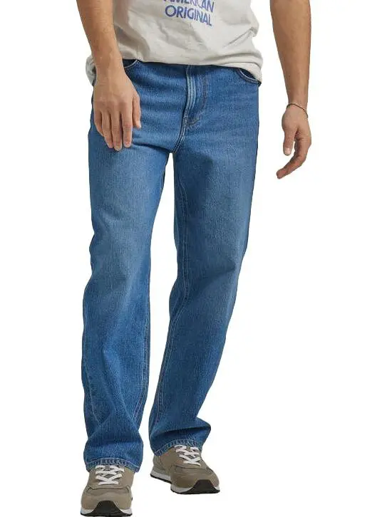 LEEM Asher Loose Straight Leg Jeans - Azure
