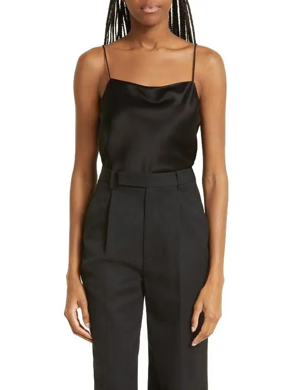 Alice + Olivia Harmony Satin Camisole - Black