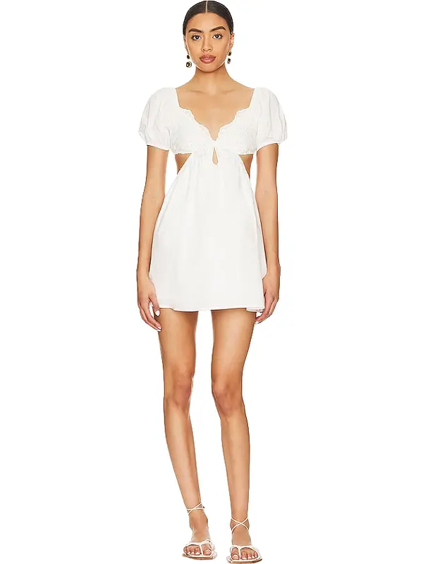 MORE TO COME Jara Mini Dress - Ivory