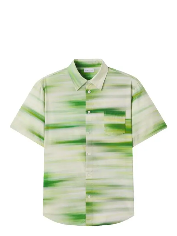 John Elliott Abstract-pattern Short-sleeve Shirt - Green