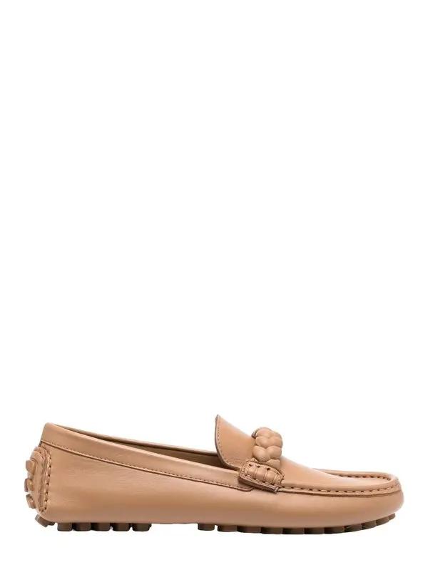 GIANVITO ROSSI Monza Leather Loafers - Brown