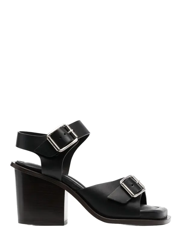 LEMAIRE Leather Sandals - Black