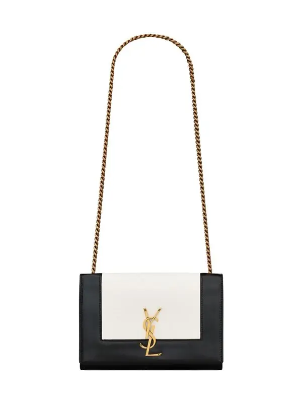 Saint Laurent Small Kate Leather Shoulder Bag - Black