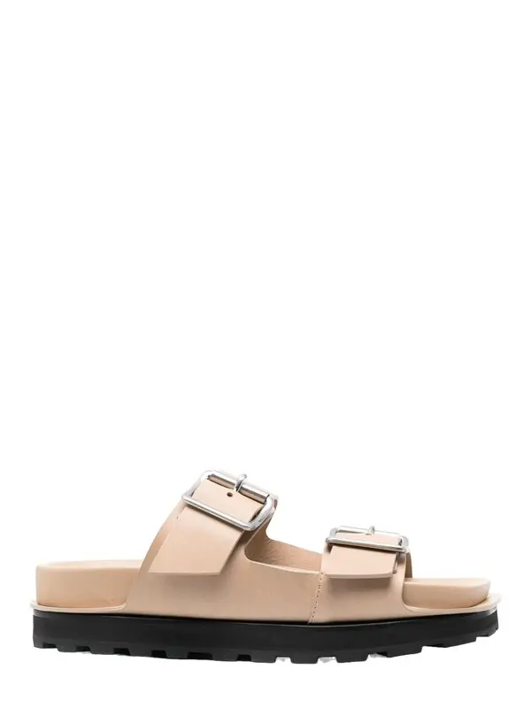 JIL SANDER Double Buckle-fastening Sandals - Neutrals