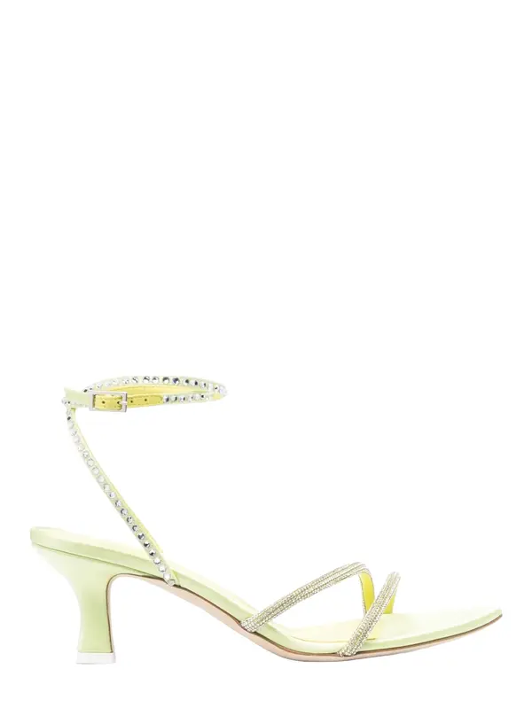3JUIN Maui Crystal-embellished Strap Sandals - Green
