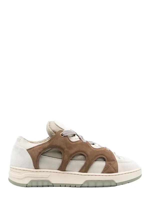 PAURA Panelled Low-top Sneakers - Neutrals