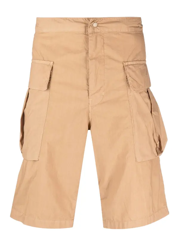Aspesi Knee-length Cargo Shorts - Neutrals