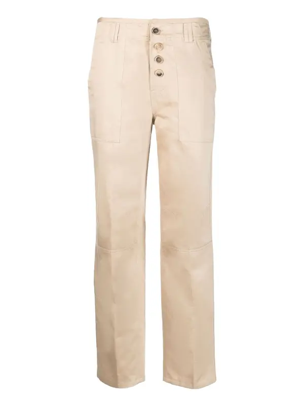 SEMICOUTURE Straight-leg Trousers - Neutrals