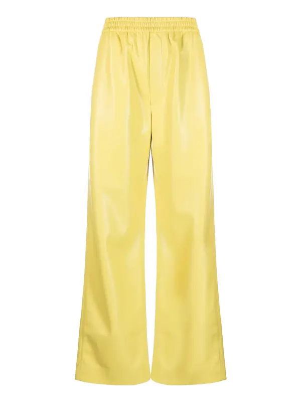 Nanushka Lorca Faux-leather Trousers - Yellow