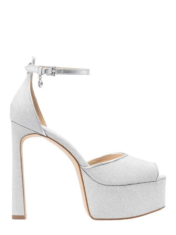 Michael Kors 130mm Open-toe Pumps - Silver