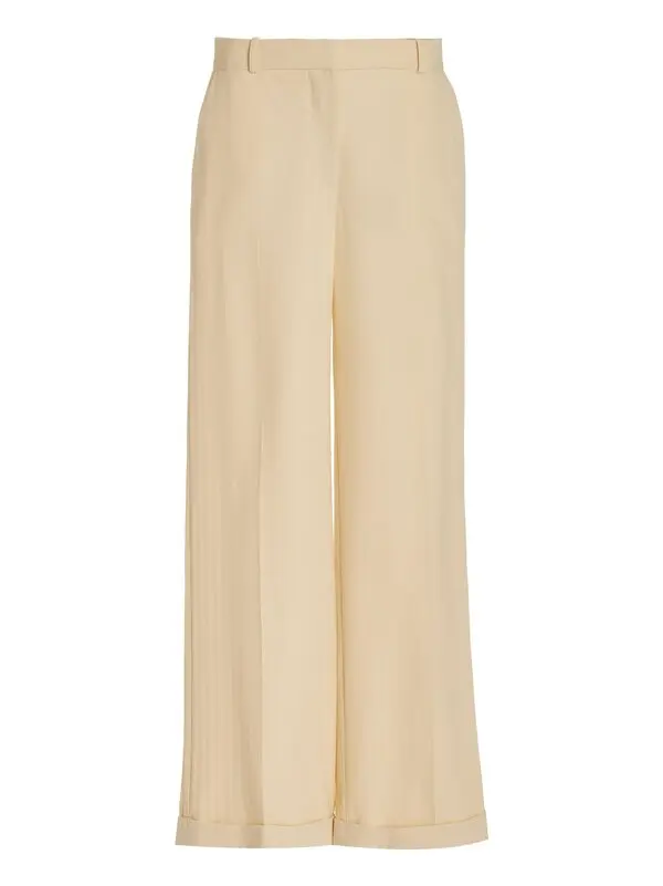 TOTEME Tailored Herringbone-weave Trousers - Neutral